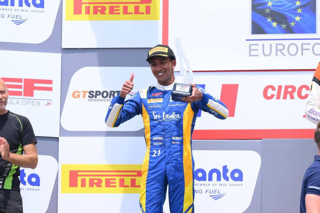 Sri Lanka Lion Yevan David roars through Euroformula grid - Serendibnews